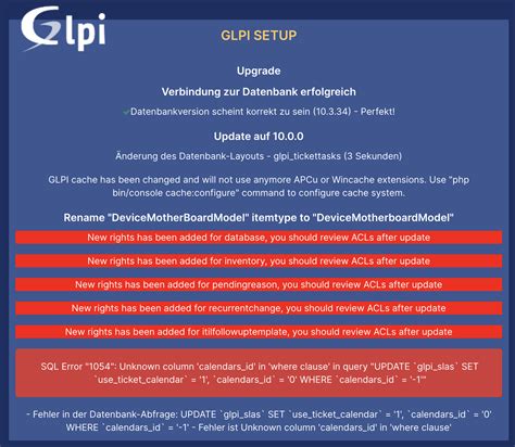 Upgrade Bug GLPI Issue Glpi Project Glpi GitHub