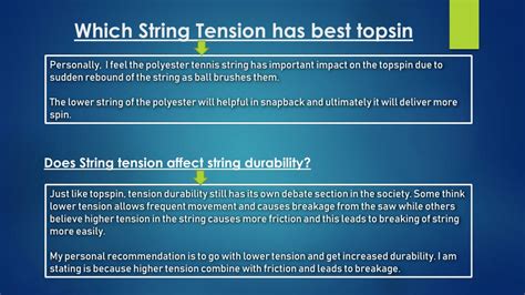 Ppt What Is Tennis String Tension In Detail Info Powerpoint