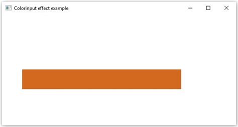 JavaFX 效果 颜色输入