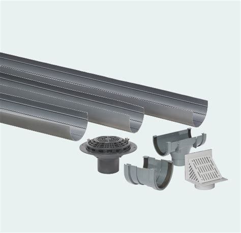 Plastic Piping Systems Rainwater Roof Gutter System Efficient Roof