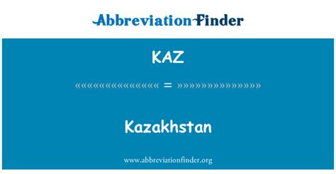 Kazakhstan Abbreviations | Abbreviation Finder