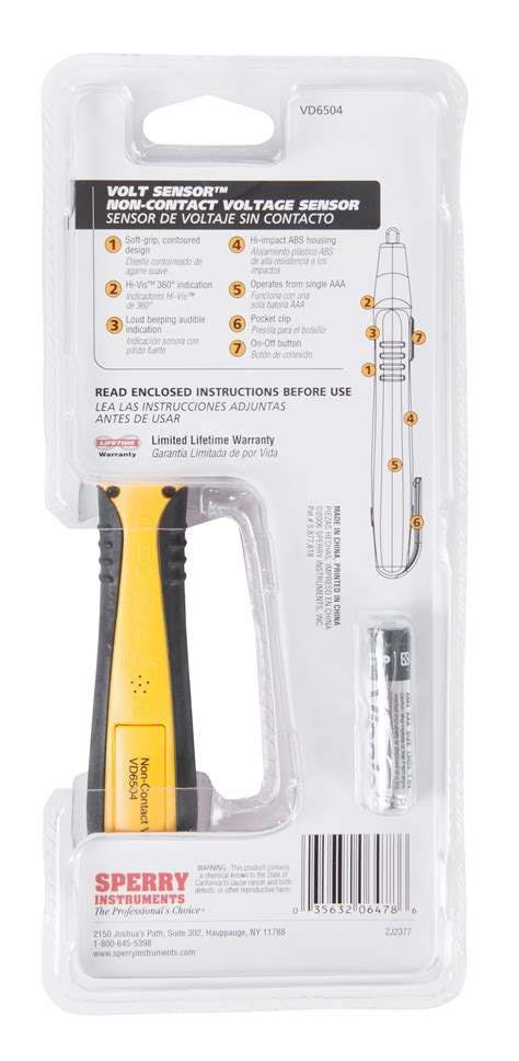 Sperry Instruments Vd6504 Non Contact Voltage Detector Tester 50 1000v Ac Patented Cul Etl