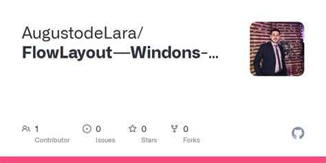 Github Augustodelaraflowlayout Windons Forms