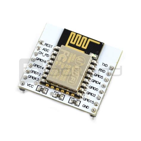 Wifi Esp 12e Esp8266 Black 11 Gpio Adc Pcb Botland Robotic Shop