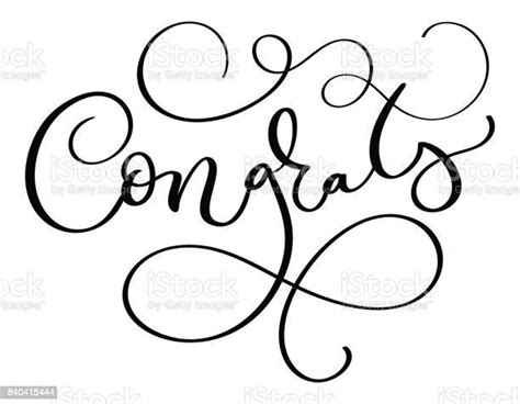 축 하 흰색 바탕에 단어 손으로 그린 서 예 문자 벡터 일러스트 레이 션 Eps10 그리기에 대한 스톡 벡터 아트 및 기타 이미지 그리기 낱말 디자인 Istock