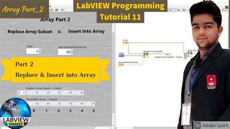 Labview Labview Replace Array And Insert Array Labview Programming Array Part 2 Youtube