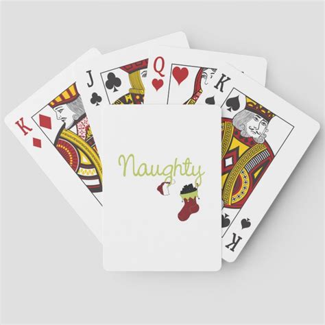Naughty Playing Cards Zazzle