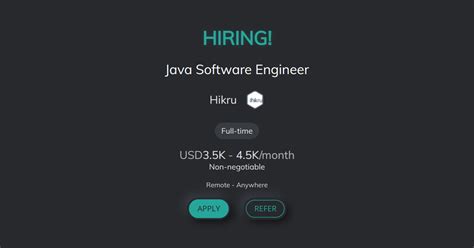 java software engineer at hikru torre