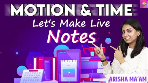 Motion And Time Class 7 Live Class Me Notes Kaise Banaye Science Cbse Class 7 Arisha Mam