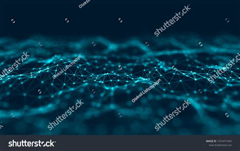 Network Connection Structure Abstract Technology Background Stock Illustration 1372471445