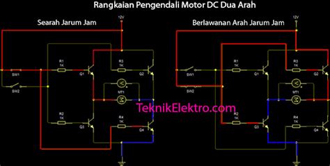 Rangkaian Motor Dc Putar Kanan Kiri Teknik Elektro