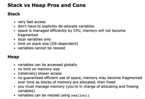 Stack Vs Heap Whats The Difference And Why Should I Care