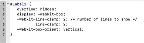 Bootstrap Label Multiline Ellipsis AppStudio