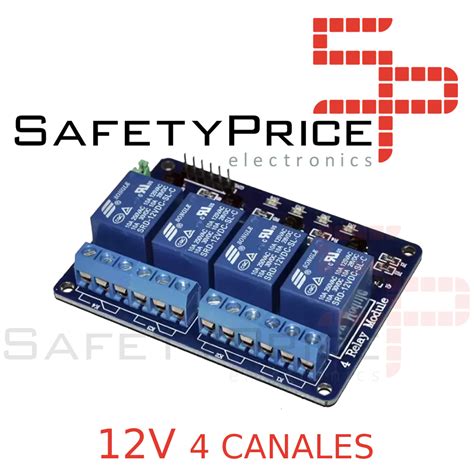 Modulo 4 Reles 12v Arduino Optoacoplados Safetyprice Electronics