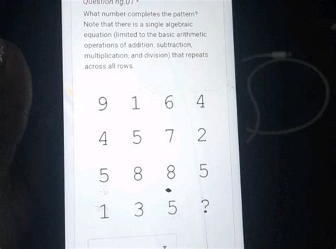 What Number Completes The Patern Note That Studyx What Number Completes The Patern Note That Studyx