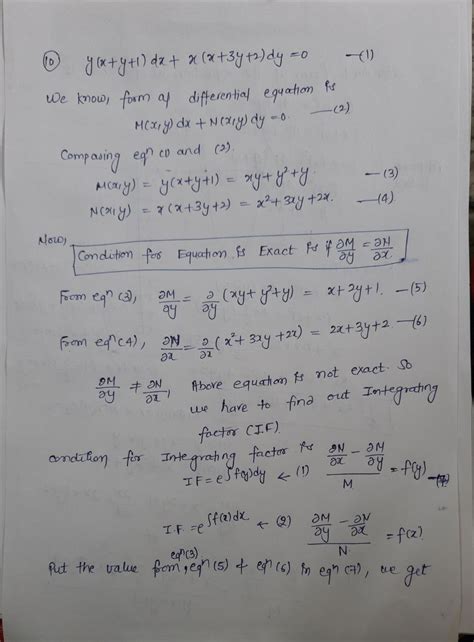 Solved Solve Using Integrating Factor By Formulas Course Hero
