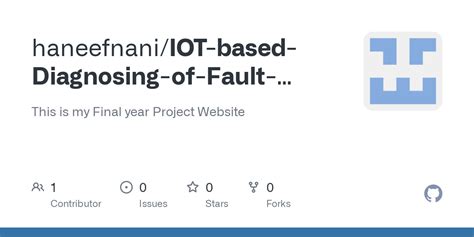 Github Haneefnaniiot Based Diagnosing Of Fault Detection In Power