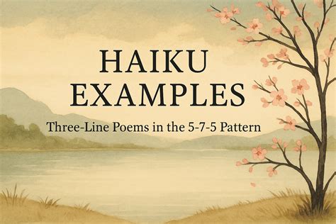 Haiku Examples Classic 5 7 5 Poems And Life Moments