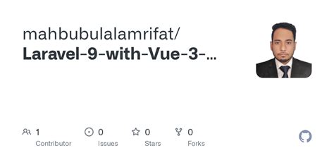GitHub Mahbubulalamrifat Laravel 9 With Vue 3 Steps
