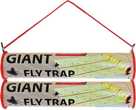 Giant Sticky Fly Trap Roll Max Strength Outdoorindoor
