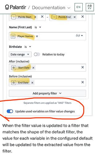 How To Capture Filtered Object Property Values Inside A Variable Ask The Community Palantir