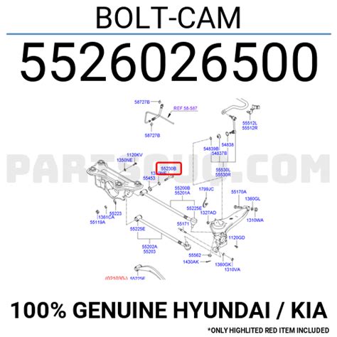 Bolt Cam 5526026500 Hyundai Kia Parts Partsouq