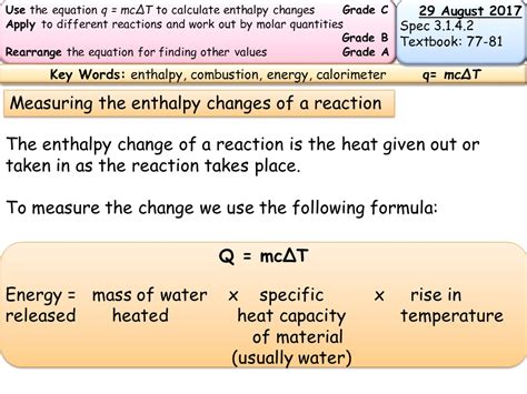 Enthalpy Change