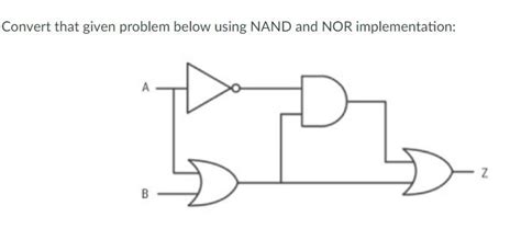 Solved Convert That Given Problem Below Using NAND And Chegg