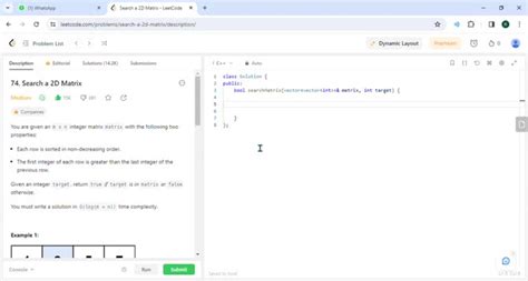 Leetcode Problem Search A 2d Matrix Rahul Kumar Dhall Posted On The Topic Linkedin