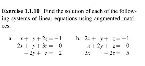 Solved Exercise 1110 ﻿find The Solution Of Each Of The