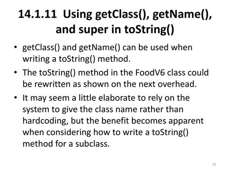Java Unit 14 The Methods Tostring Equals And Clone Ppt Download