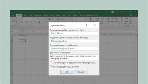 3 ways to create electronic signatures in excel