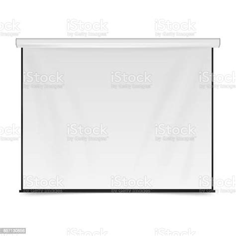 빈 프로젝션 스크린입니다 빈 프레 젠 테이 션 보드입니다 흰색 배경에 고립 된 회의 대 한 화이트 하 보드 빈 예요 벡터