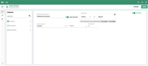 Creating Attribute Using Auto Extract Syntasa™