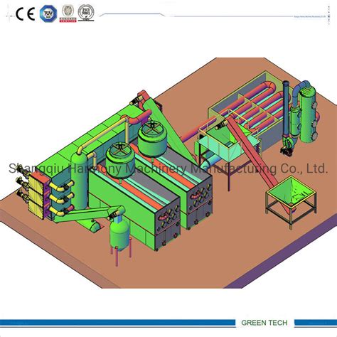 Oily Stone Recycling Gasify Plant 20ton Continuously Processing Oily