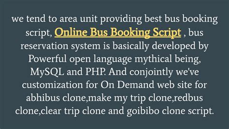Ppt Asp Net Redbus Clone Website Scripts Powerpoint Presentation