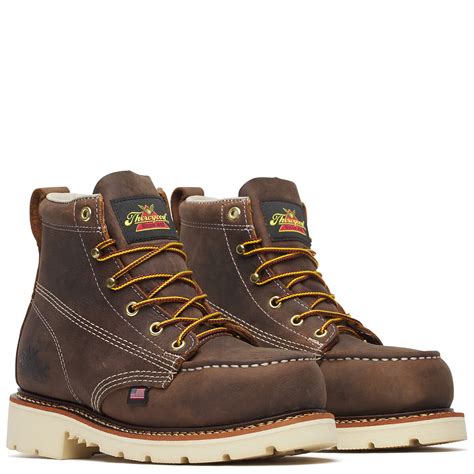 Thorogood Womens American Heritage Steel Toe Safety Boots Crazy Hors
