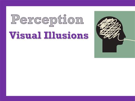 Aqa Gcse Psychology Visual Illusions Lesson 3 Of Perception Teaching Resources