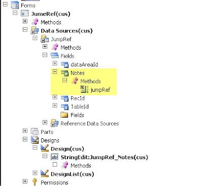 Microsoft Dynamics 365 And Power Platform Library AX 2012 How To Use JumpRef Method