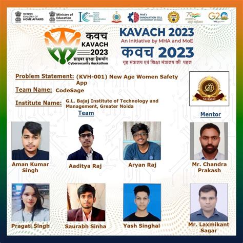 Aryan Raj On Linkedin Kavach2023 Cybersecurityhackathon Ministryofeducation