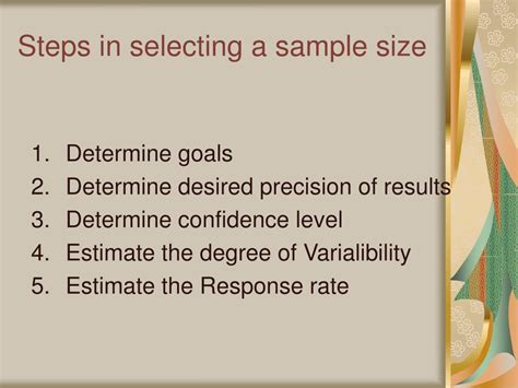 Ppt How To Determine Sample Size Powerpoint Presentation Free