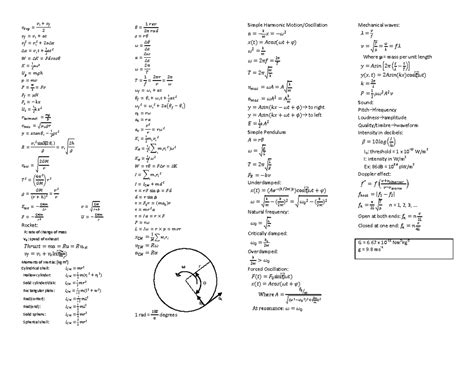 Physics 131 Equation Sheet 𝑣𝑎𝑣𝑔 𝑣𝑖 𝑣𝑓 2 𝑣𝑓 𝑣𝑖 𝑎𝑡 𝑣𝑓 2 𝑣𝑖 2