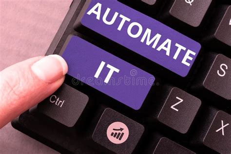 Handwriting Text Automate It Conceptual Photo Convert Process Or Facility To Be Operated