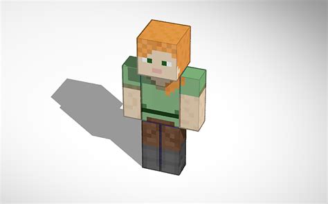 3d Design Minecraft Alex Tinkercad
