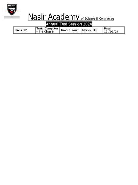 Computer Class 12 T 6 8 2 Pdf C Programming Language