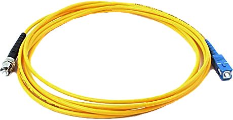 SC PC To ST PC Simplex Singlemode Patch Cable Thor Broadcast