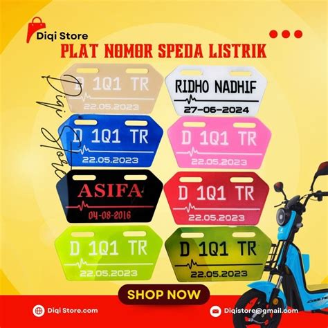 Jual Plat Nomor Sepeda Listrik Plat Nomor Variasi Shopee Indonesia