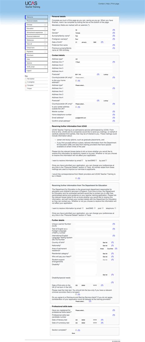 Ucas Application Form Becoming A Teacher Design History Department For Education