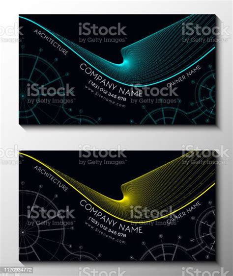 건축가를위한 현대 창조적 인 명함의 벡터 세트입니다 배너 소책자 포스터에 대한 3d 건축 배경 3차원 형태에 대한 스톡 벡터 아트 및 기타 이미지 Istock