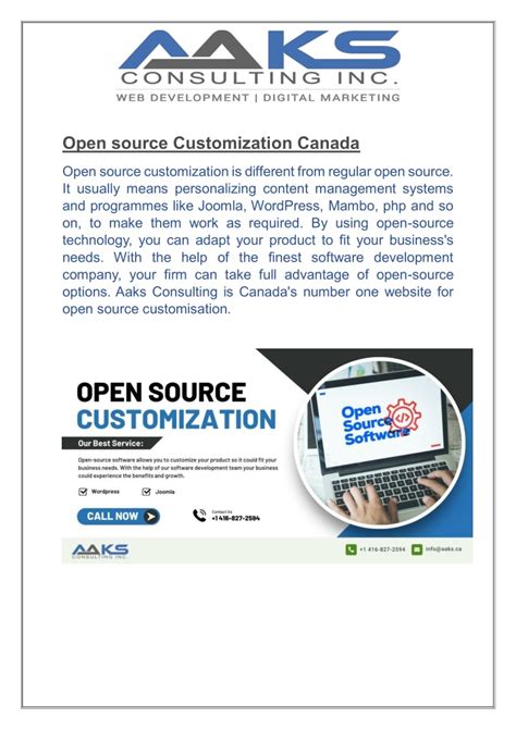 Ppt Open Source Customization Canada Powerpoint Presentation Free Download Id12260591